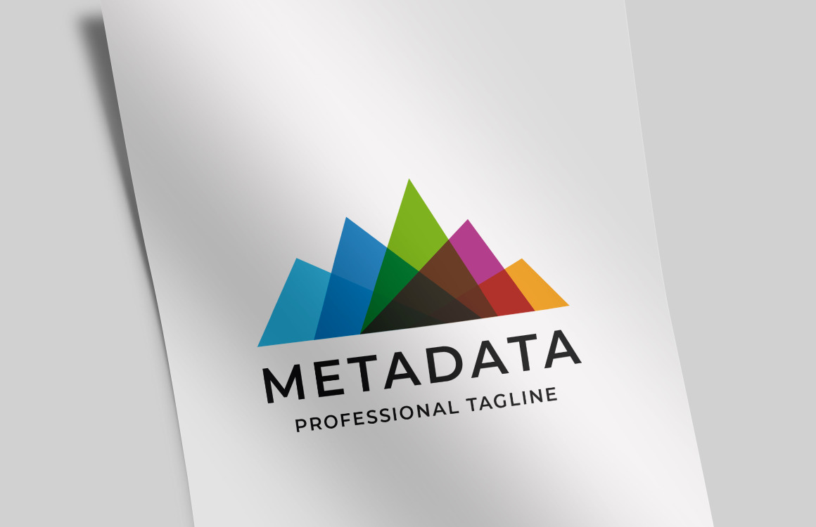 Meta Data Letter M Logo Template #114445 - TemplateMonster