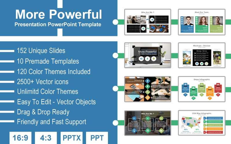 More Powerful Presentation PowerPoint Template