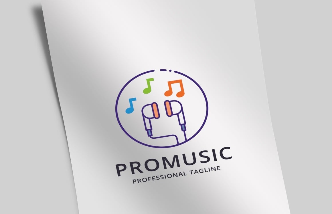 Pro Music Logo Template #114437 - TemplateMonster