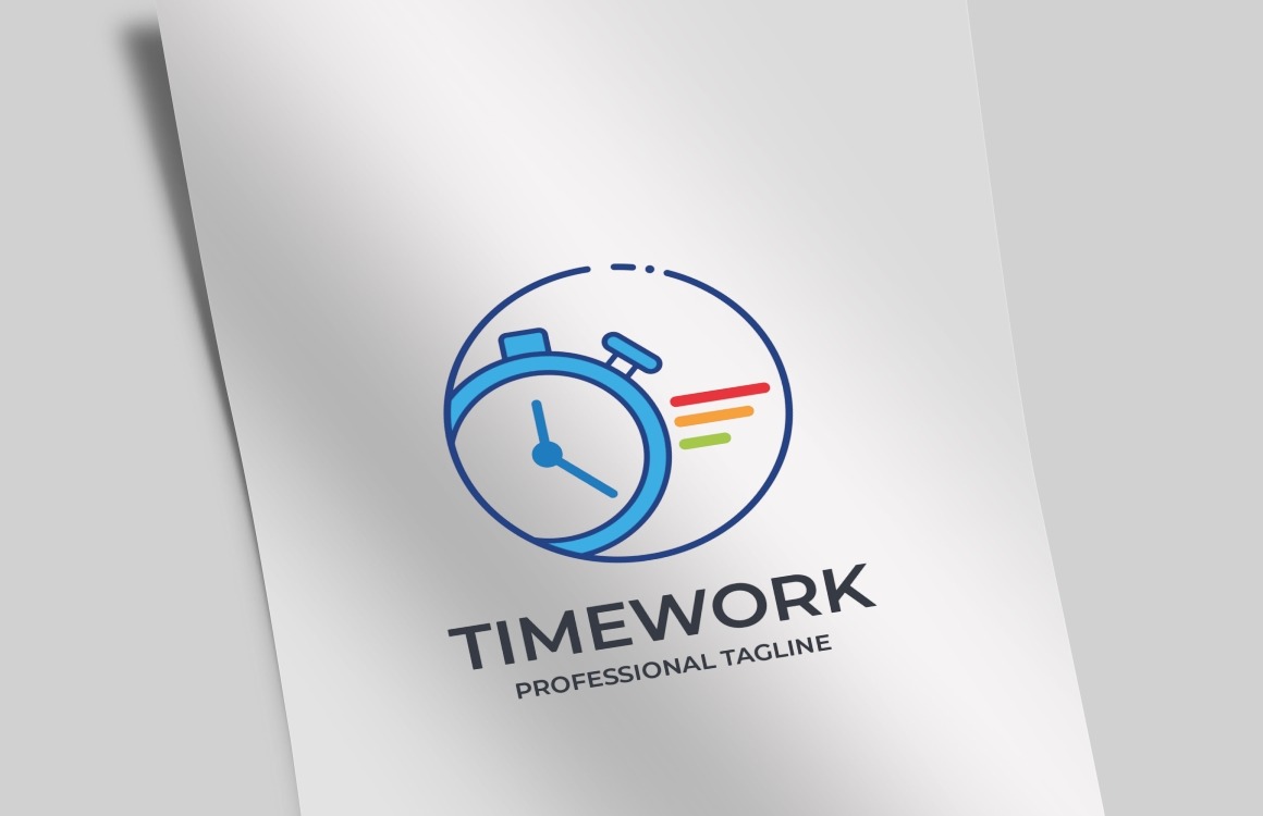 Time Work Logo Template #114440 - TemplateMonster