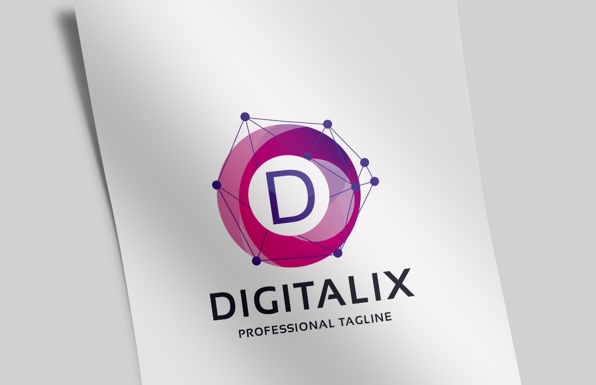 Digitalize Letter D Logo Template #114564 - TemplateMonster