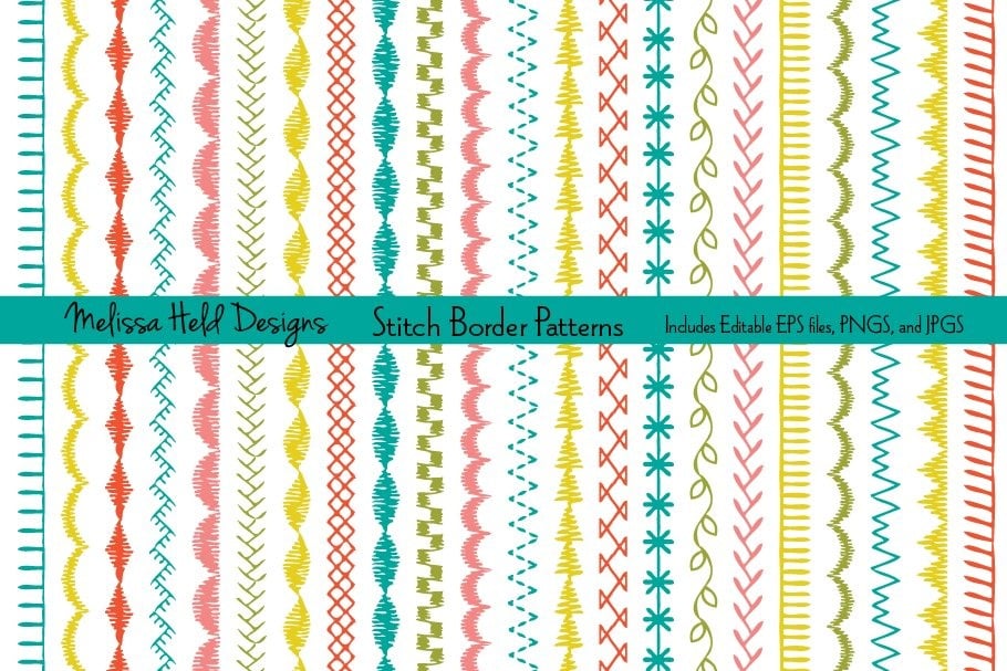 Stitch Border Pattern #115511 - TemplateMonster