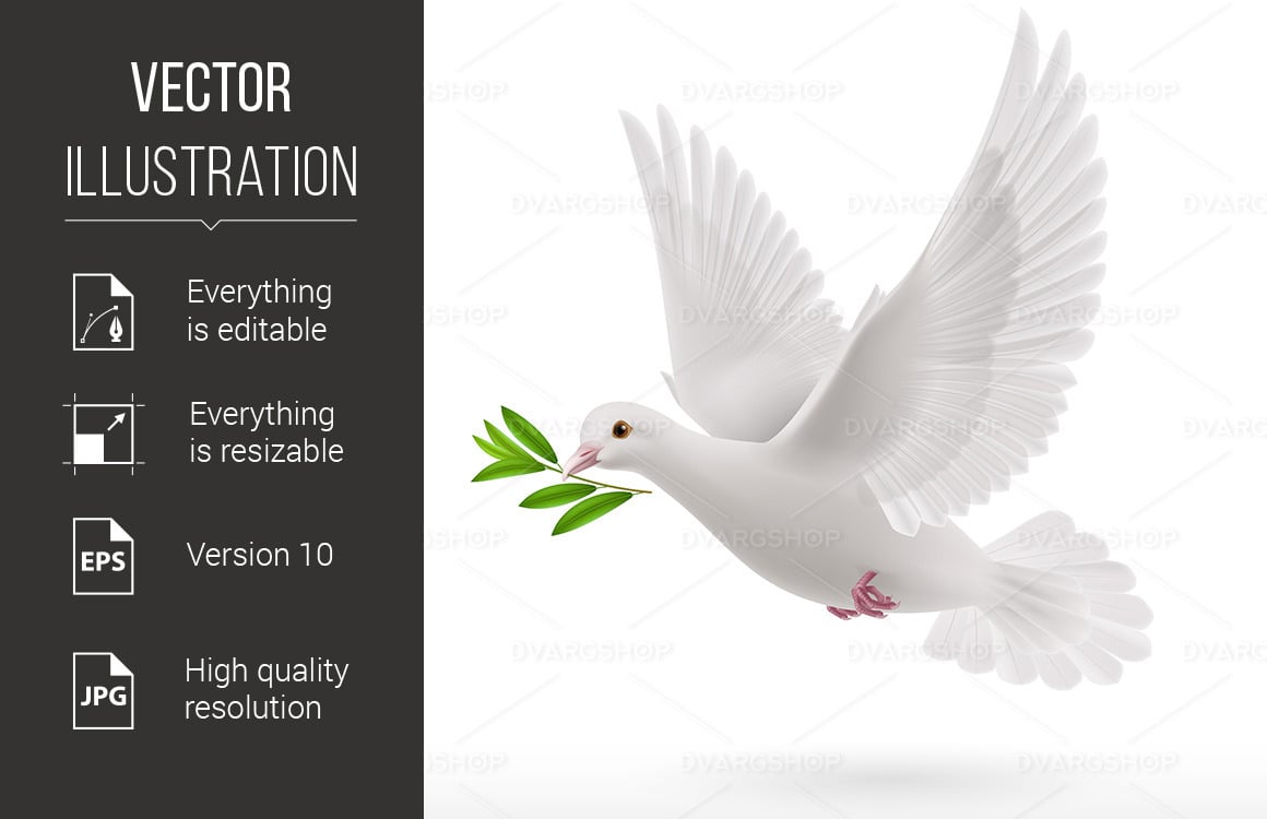 Dove Flying Vector