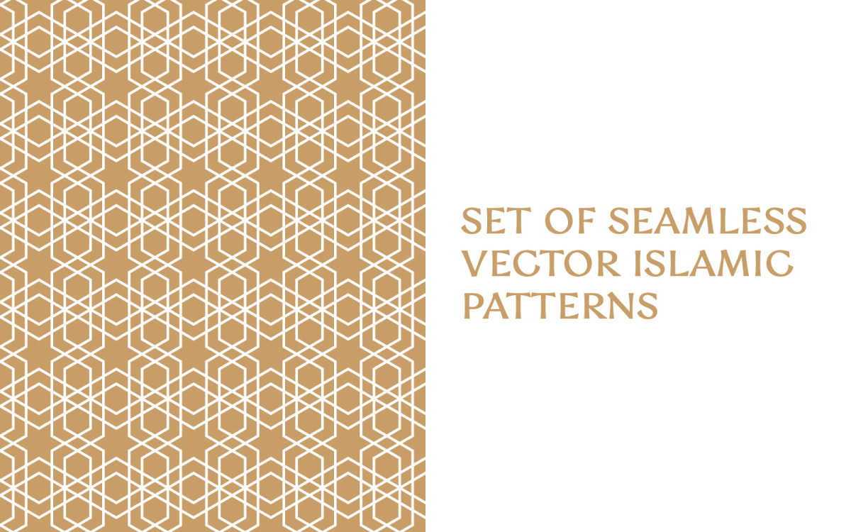 Islamic Geometric Patterns Vector