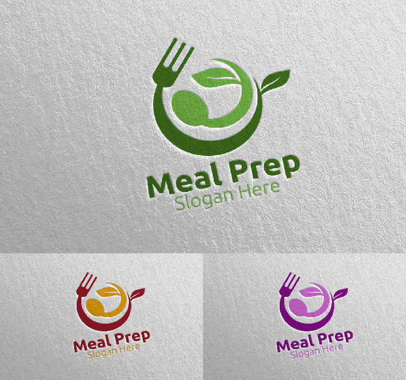 Meal Prep Healthy Food 1 Logo Template - TemplateMonster