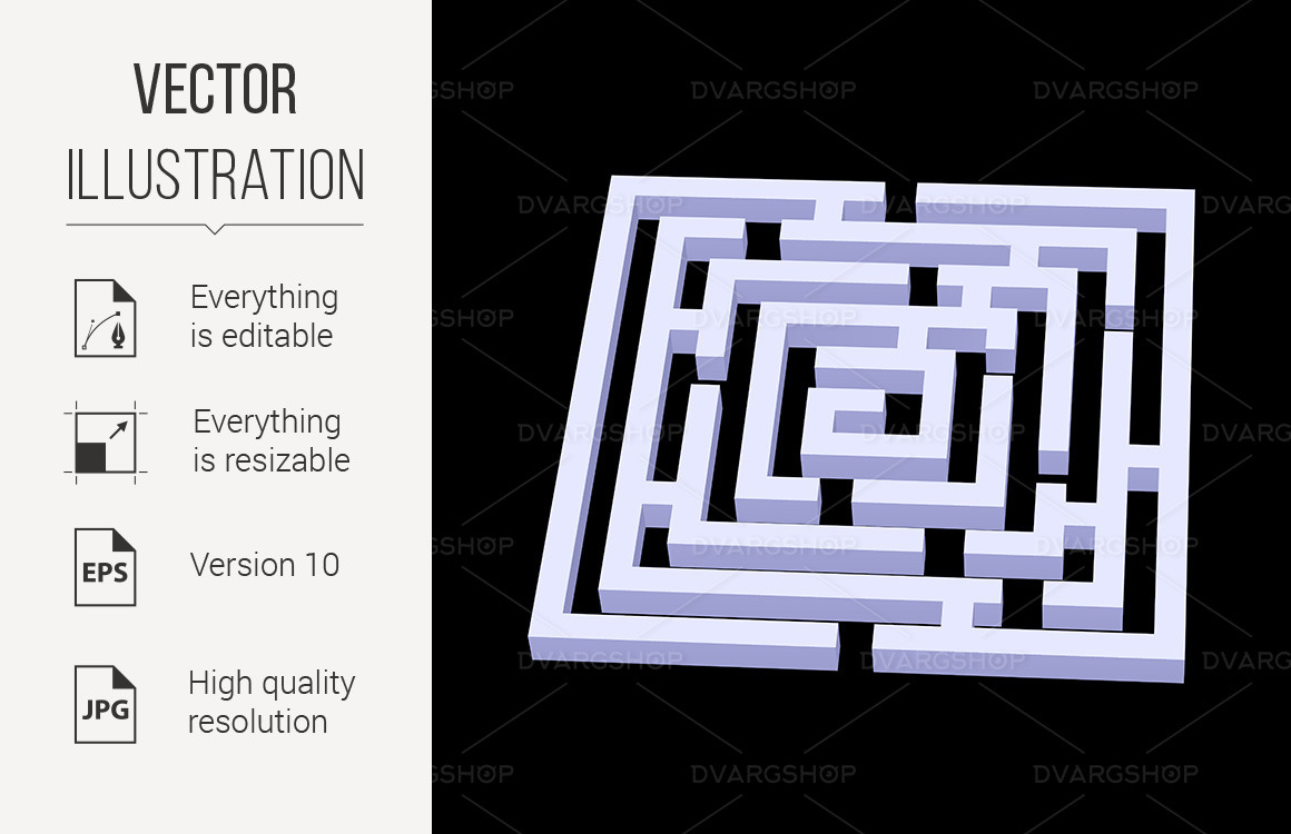 Labyrinth - Vector Image #118356 - TemplateMonster
