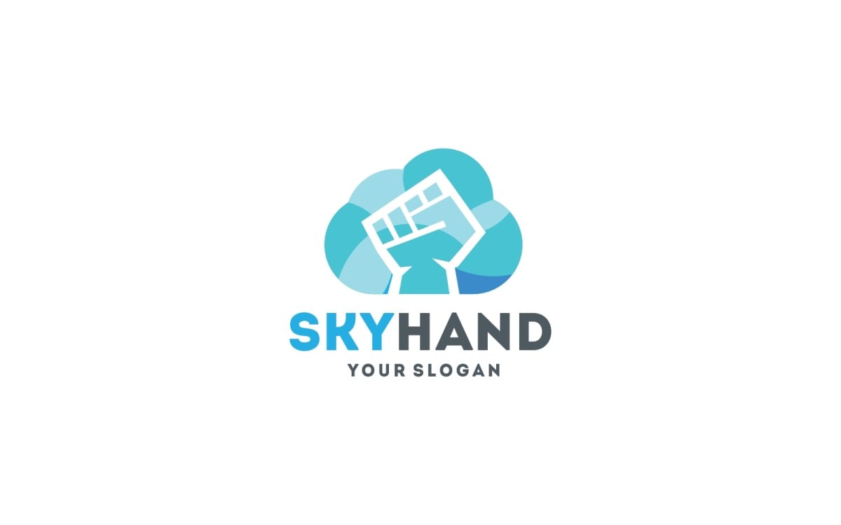 Cloud Hand Logo Template #121112 - TemplateMonster