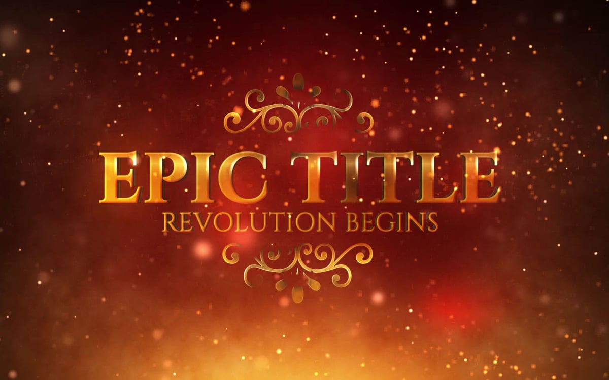 Epic Title Motion Graphics Template #121628 - TemplateMonster