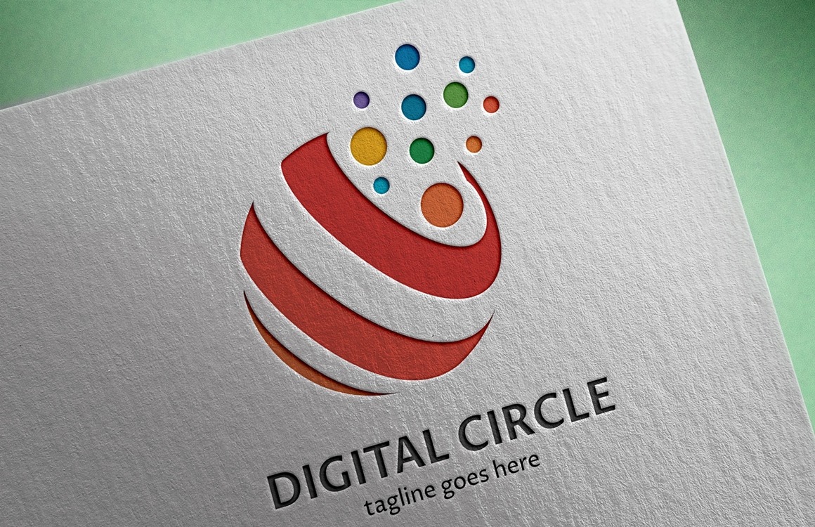 Digital Circle Logo Template #123483 - TemplateMonster