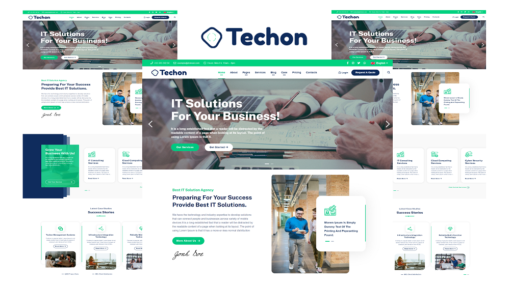 Techon - IT Solutions and Services HTML5 Website Template