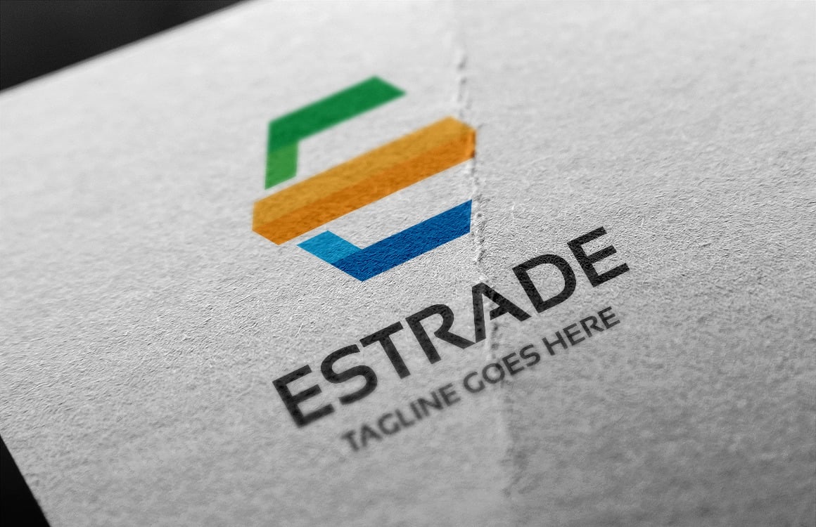 Letter E - Estrade Logo Template #150020 - TemplateMonster