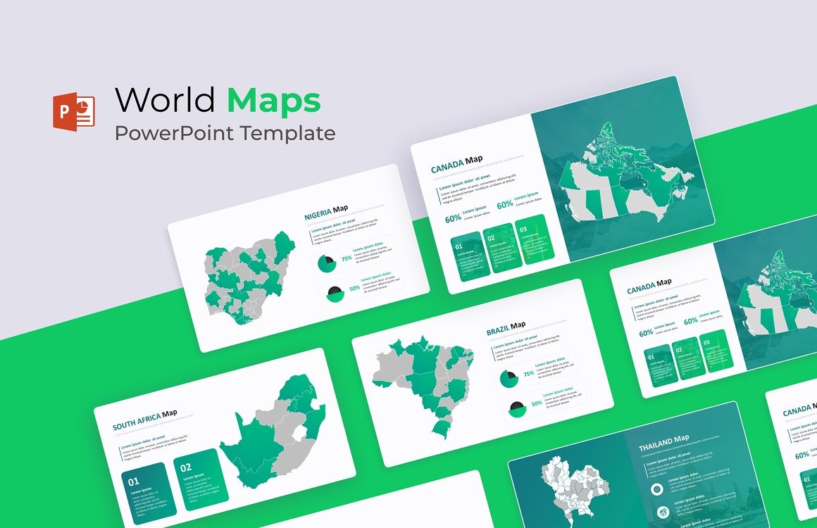 World Map Powerpoint Editable World Map World Map Ppt UK Map Template