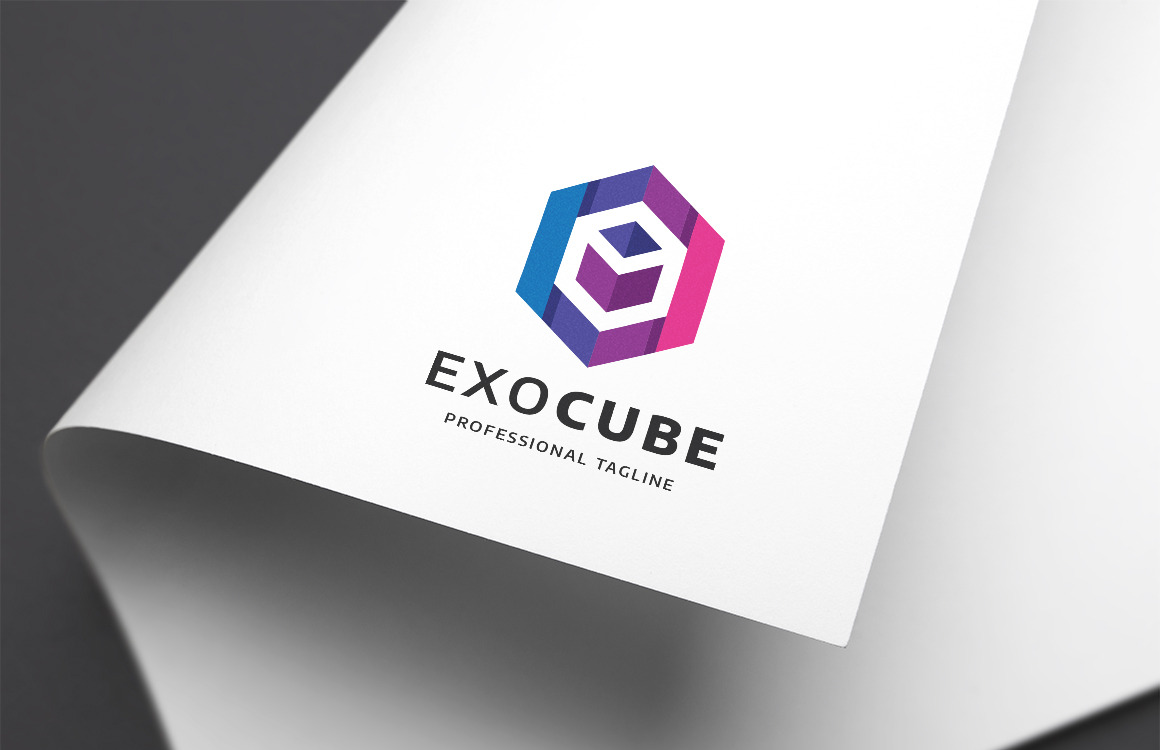 Exotic Cube Letter E Logo Template #155095 - TemplateMonster