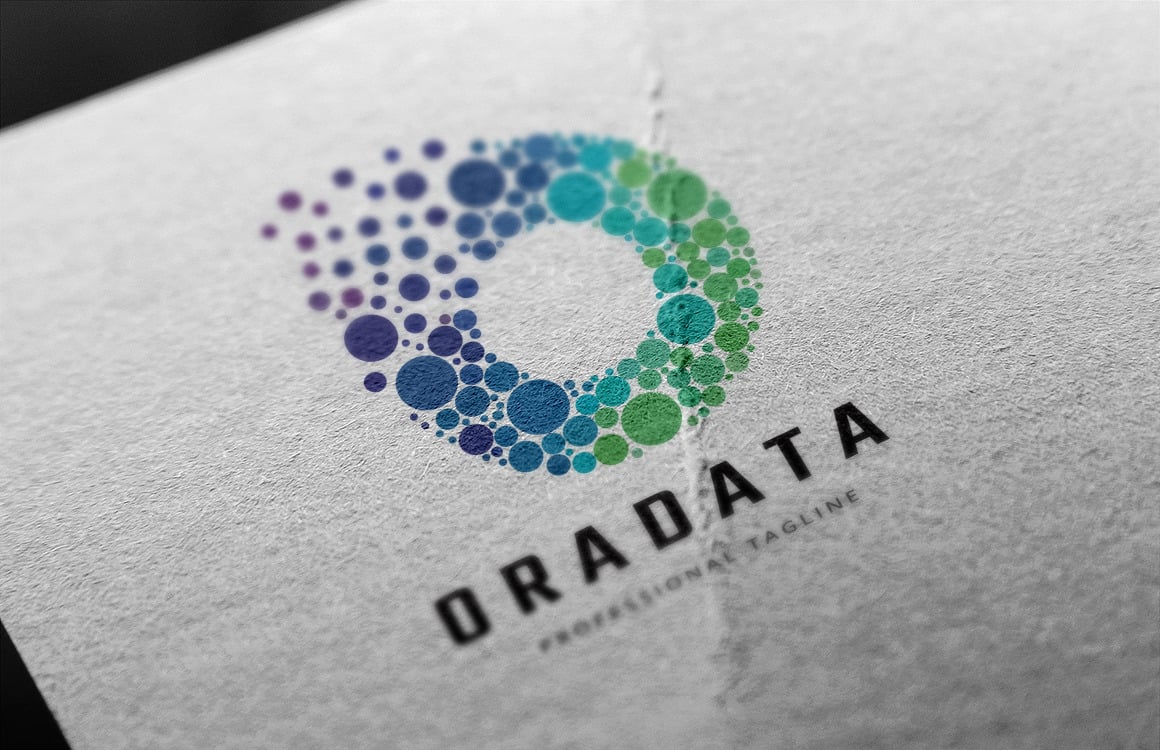 Circular Data Technologies Logo Template - TemplateMonster