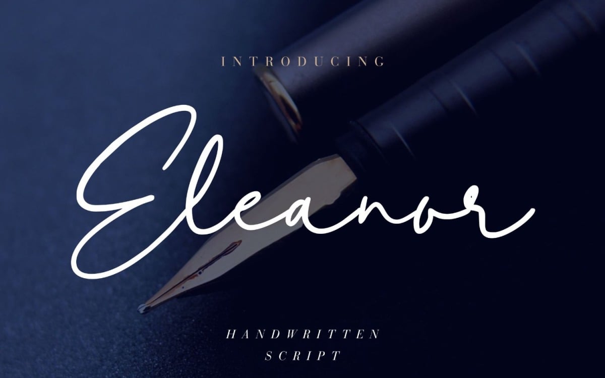 Eleanor Handwritten Cursive Font #156932 - TemplateMonster