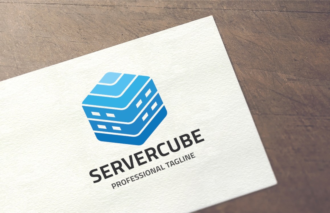 Modelo de logotipo do Server Cube #157152 - TemplateMonster