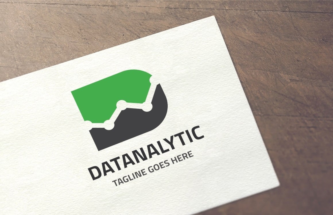 Letter D - Datanalytic Logo Template - TemplateMonster
