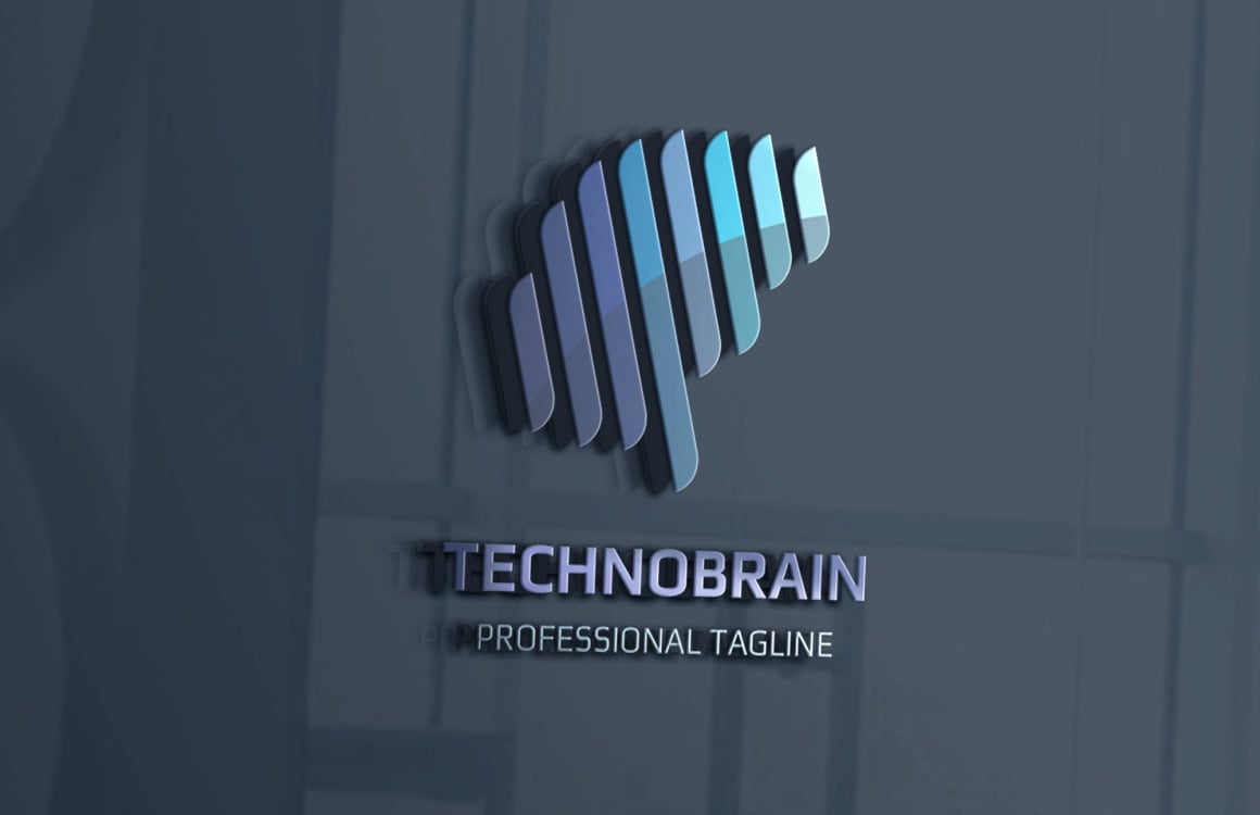 Techno Brain Logo Template #159762 - TemplateMonster