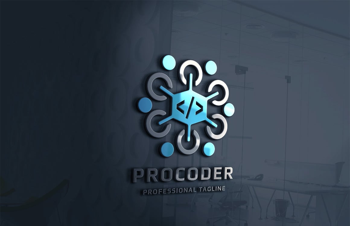 Coder Logo Buy Modern Professional QR Code Logo Design Customized