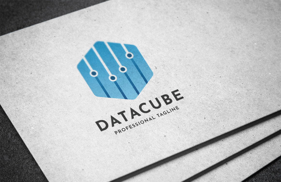 Data Cube Logo Template #159964 - TemplateMonster