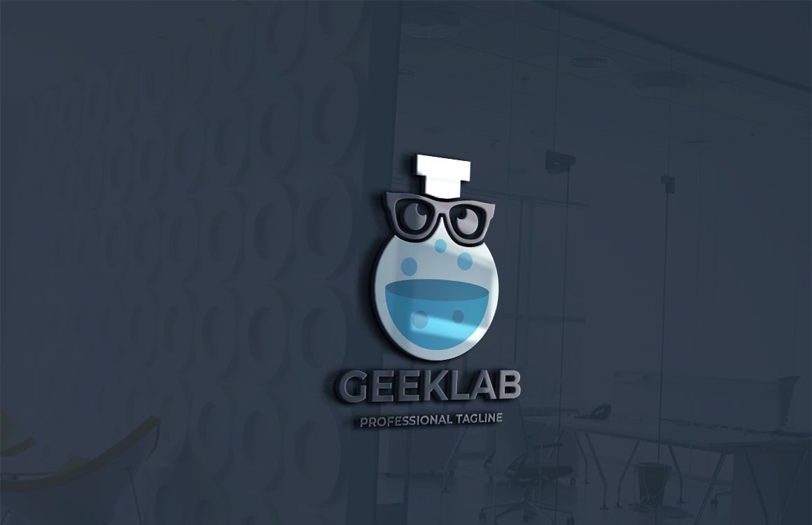 Geek Lab Logo Template #159961 - TemplateMonster