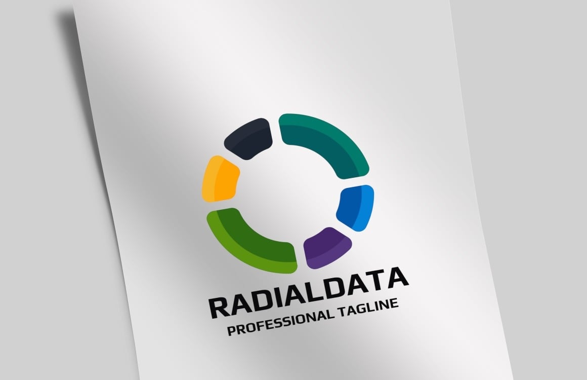 Radial Data Logo Template #160808 - TemplateMonster