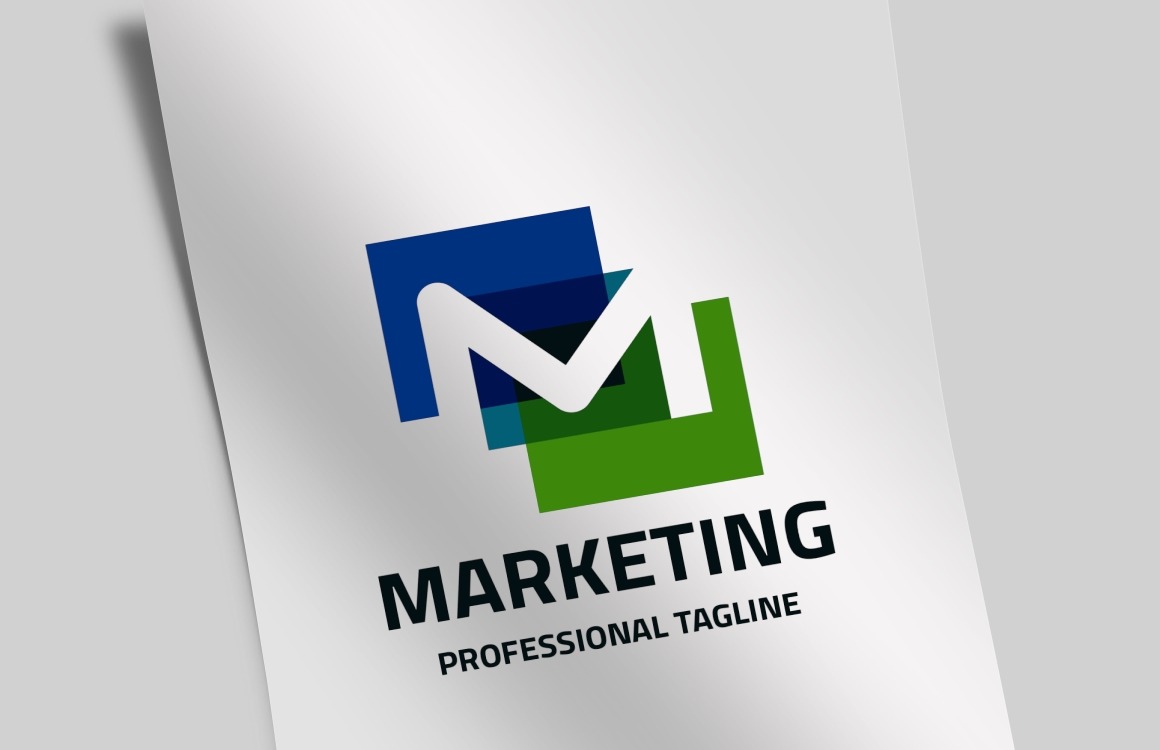 Marketing Letter M Logo Template #162761 - TemplateMonster