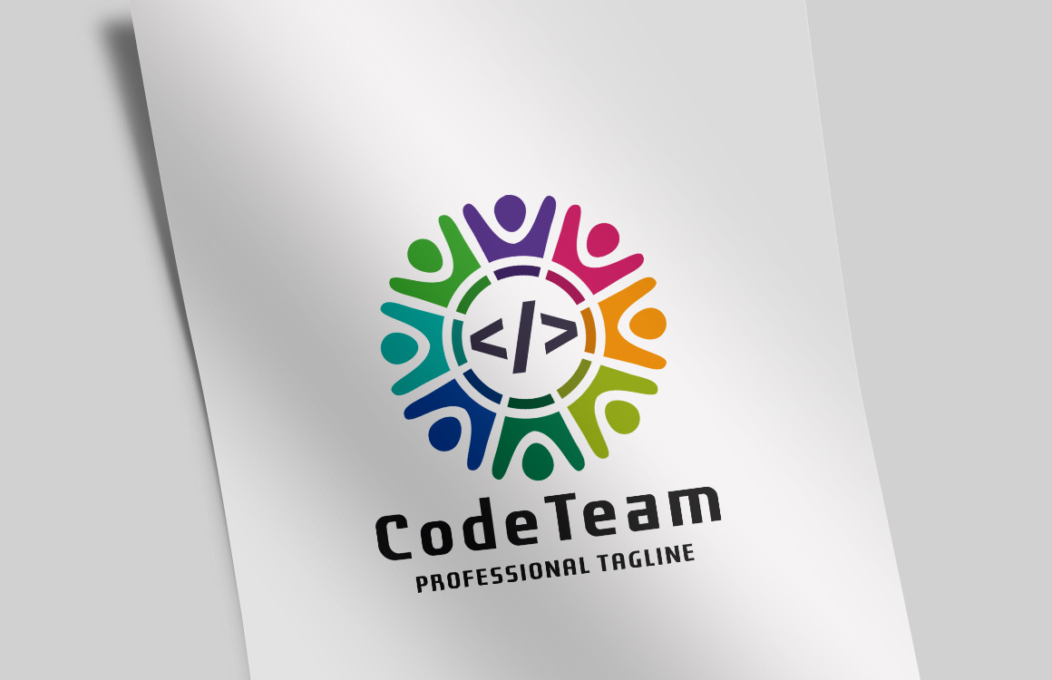 Code Team Logo Template #162872 - TemplateMonster