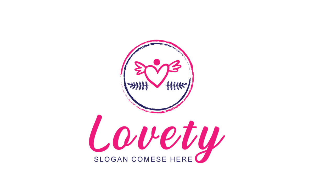 Lovety Logo Template #163347 - TemplateMonster
