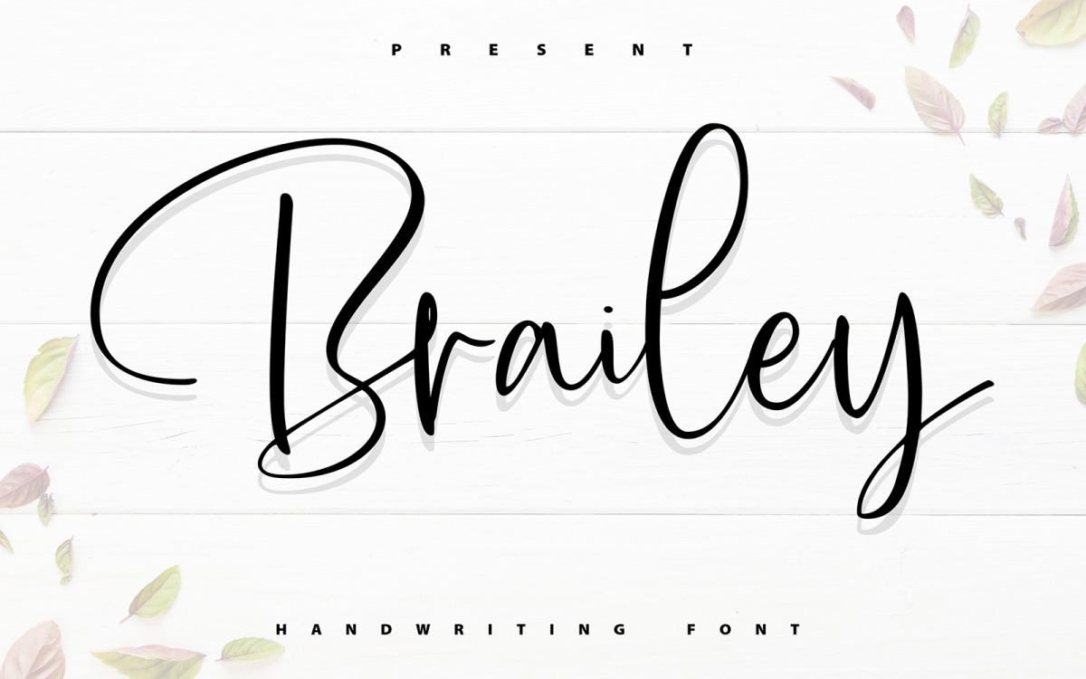 Brailey | Handwriting Font #172003 - TemplateMonster