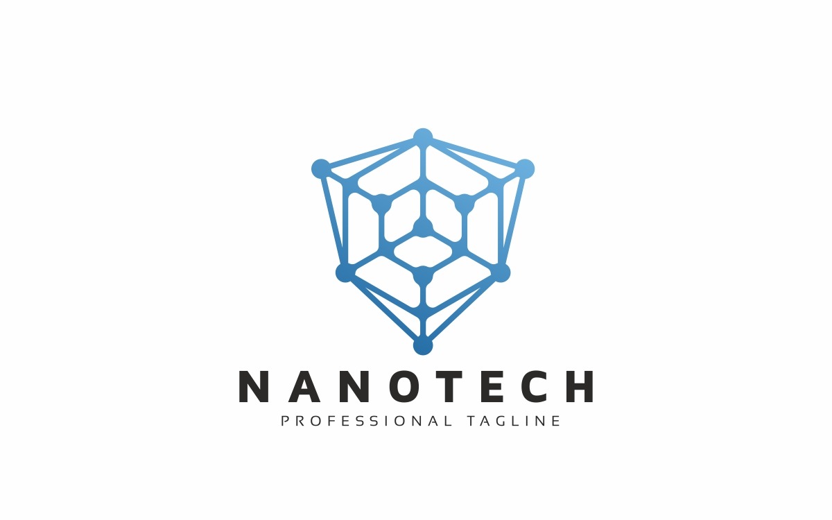 Nanotech Logo Nano Logo Nanotechnology Template Design Logo Stock