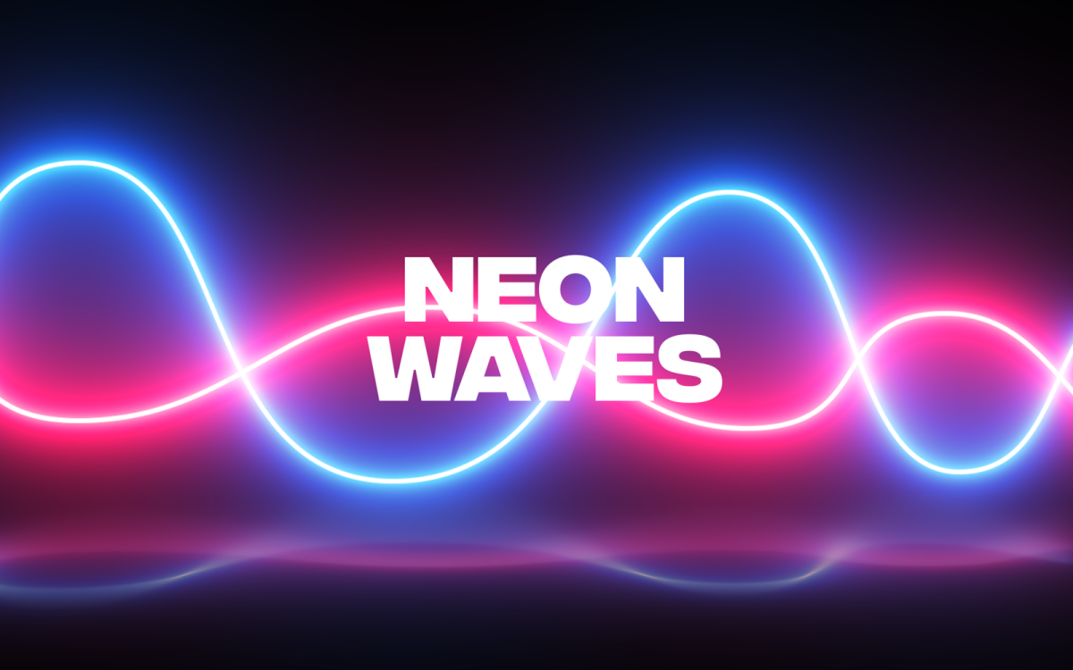 Glowing Neon Waves Stock Motion Graphics - TemplateMonster