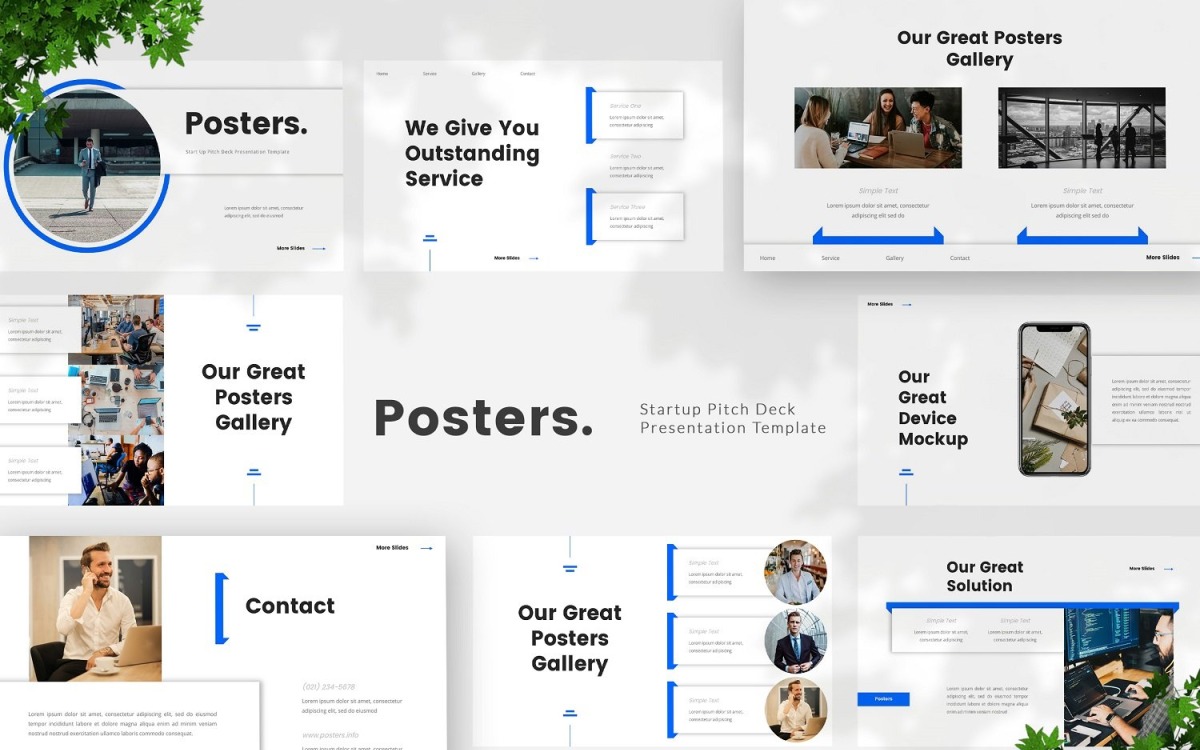 Posters - Startup Pitch Deck Keynote-sjabloon