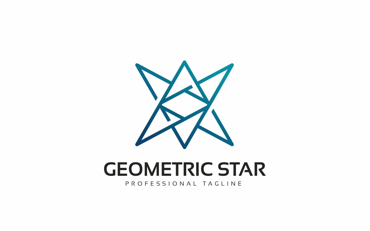Geometric Star Logo template #179057 - TemplateMonster