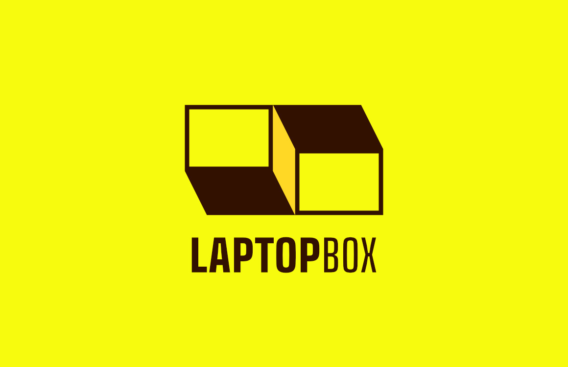 Laptop Box - Icon Logo Template #180597 - TemplateMonster