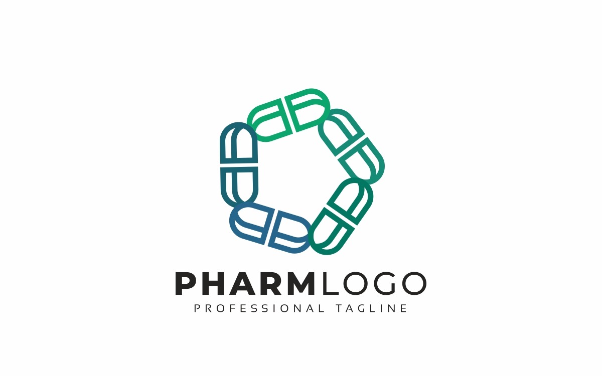 Pharm Medical Logo Template #180752 - TemplateMonster
