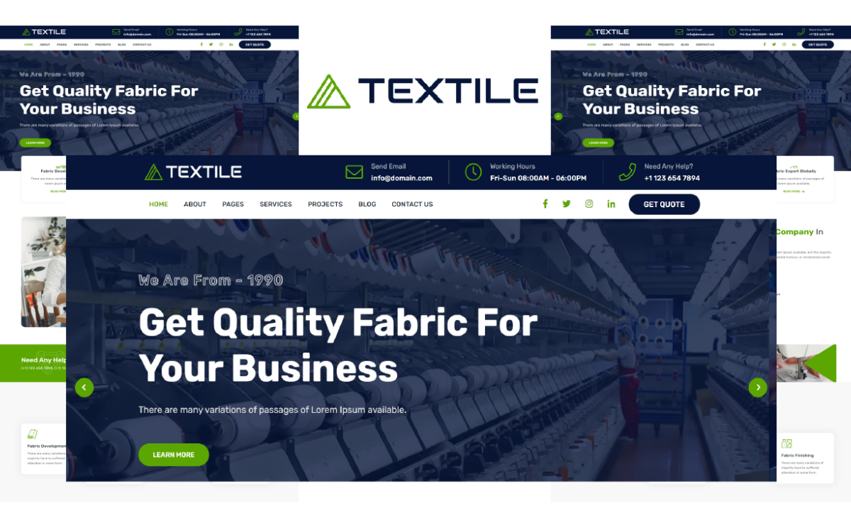 Textile - Textile Bootstrap 5 HTML Website Template