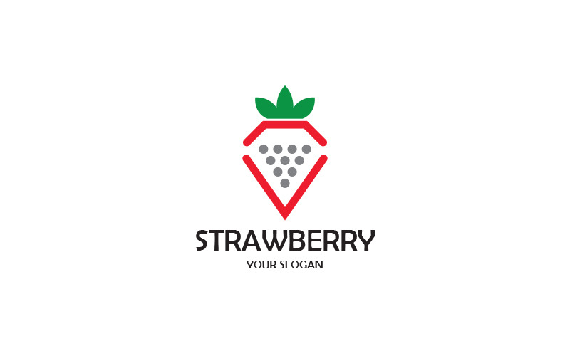 Strawberry Logo Design Template #190933 - TemplateMonster