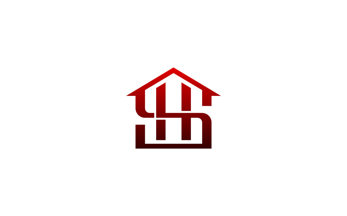 Letra SH Home Logo Design Modelo de vetor - TemplateMonster