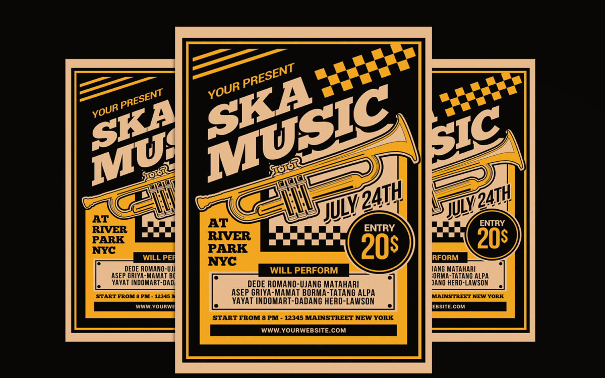 Vintage Concert Poster Template