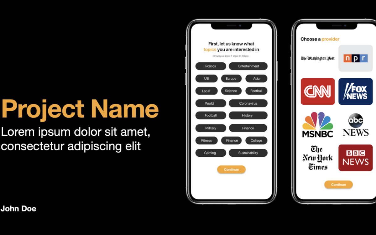 UX Design Case Study Deck Presentation Template Free Download 