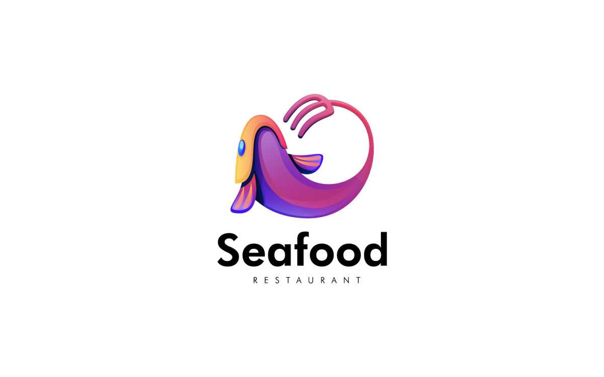 Seafood Restaurant Logo Icon Design #200277 - TemplateMonster