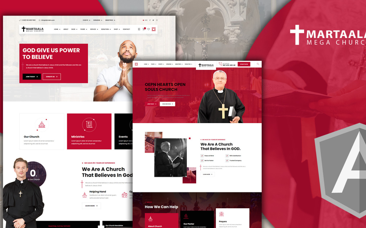 Christian Website Layout New Theme: Saved Church WordPress Theme By