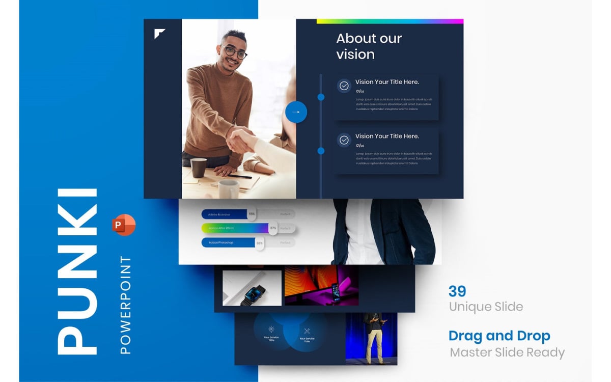 Punki – Business PowerPoint Template - TemplateMonster