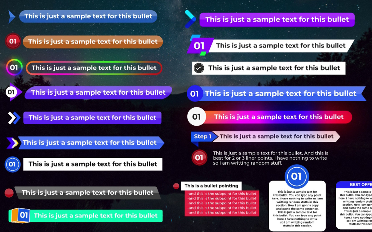 Bullet Point Graphics