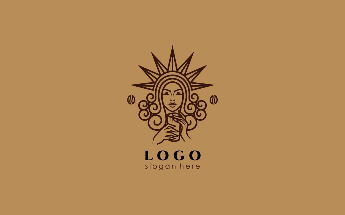 Coffee Queen Logo Template #205634 - TemplateMonster
