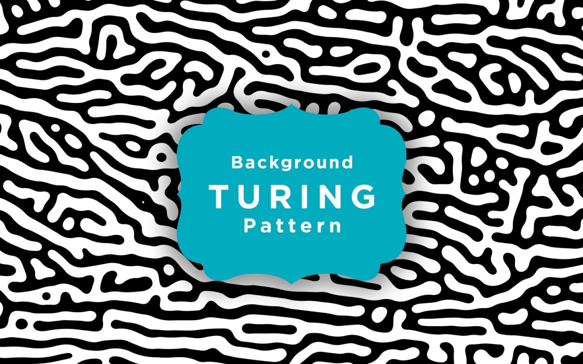 Monochrome Turing Reaction Background - TemplateMonster