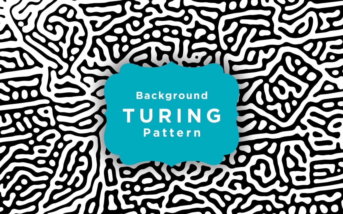 Minimalistic Turing Fabric Pattern Background