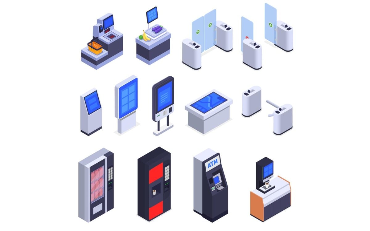 People Using Interfaces Isometric 210220145 Vector Illustration Concept People Using Interfaces Isometric 210220145 Vector Illustration Concept