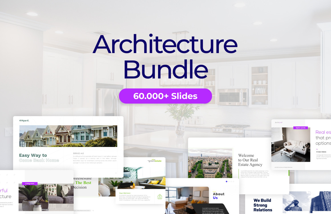60.000+ Architecture Bundle PowerPoint Template